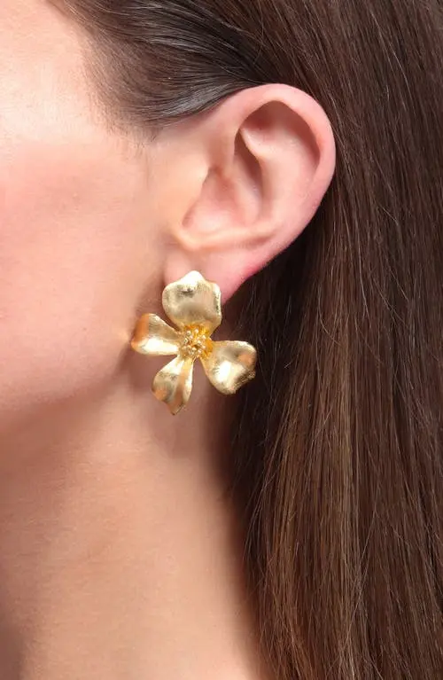 Shashi Fiorina Floral Stud Earrings