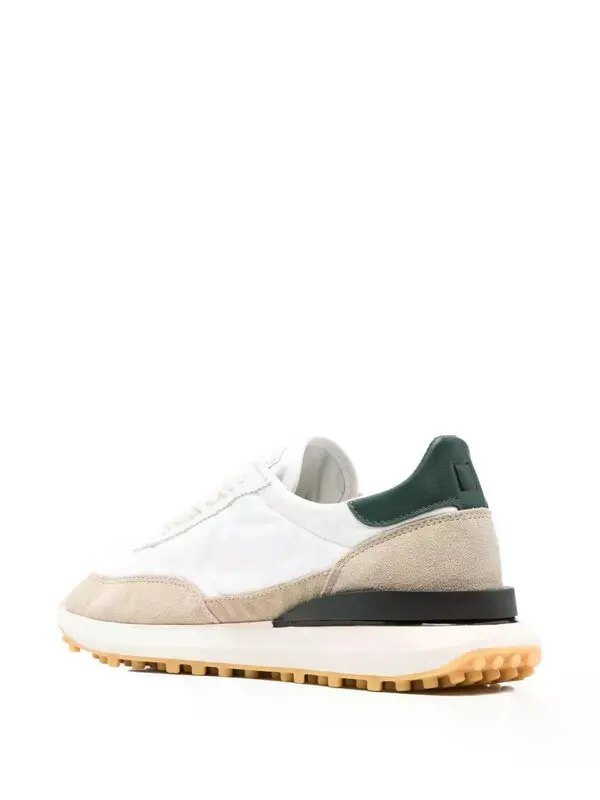 D.a.t.e. Panelled Suede-trim Sneakers - White