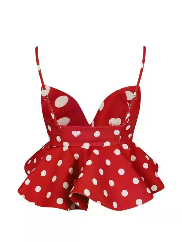 Fiorucci Polka Dot Ruffle-trim Top