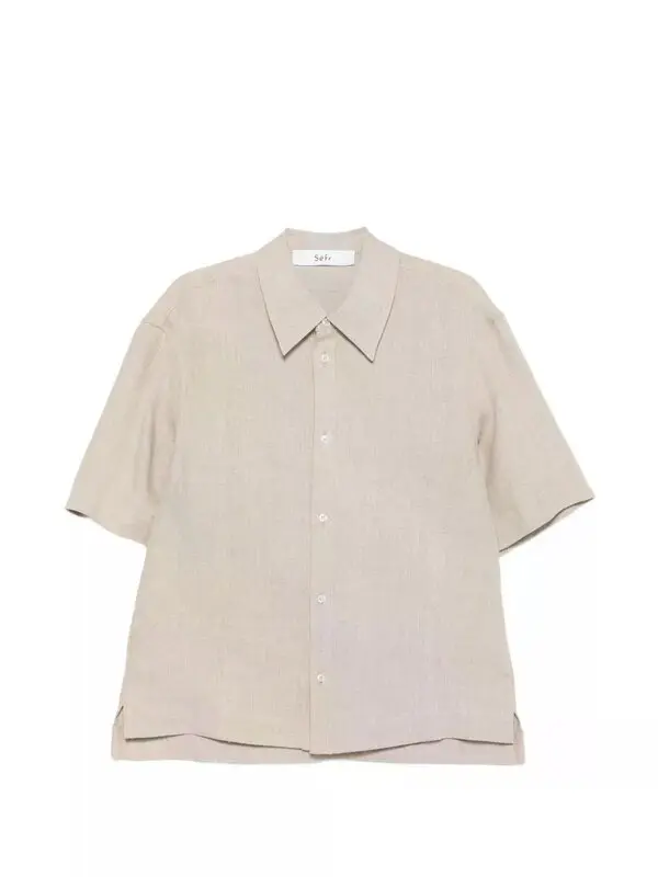 Séfr Dao Short-sleeve Shirt - Neutrals