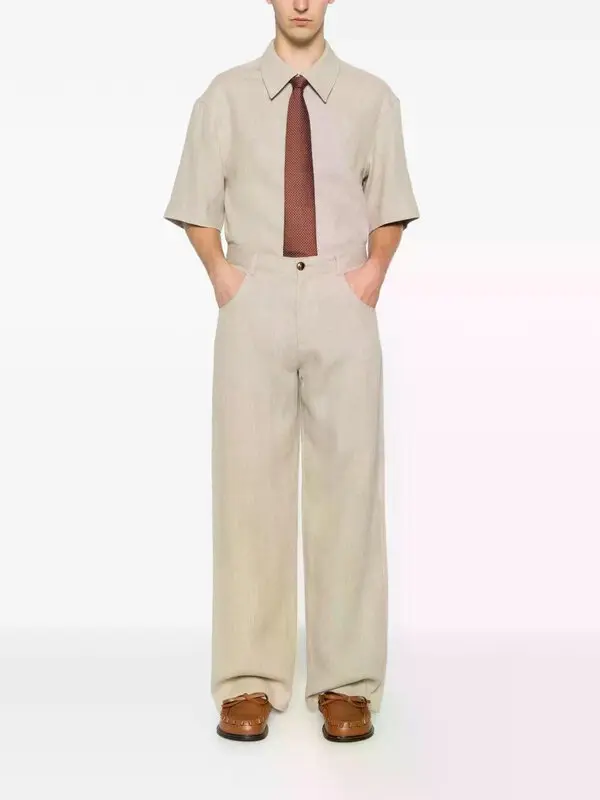 Séfr Dao Short-sleeve Shirt - Neutrals