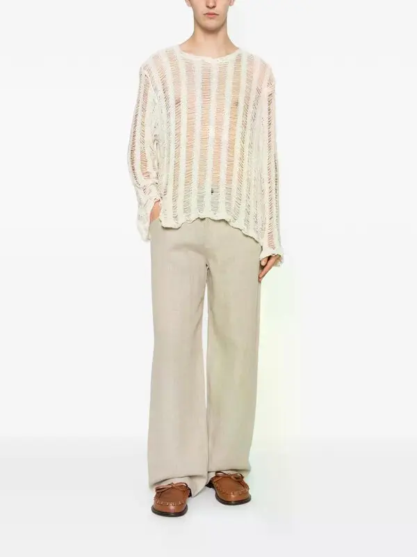 Séfr Aetas Ladder-knit Long-sleeve Sweater