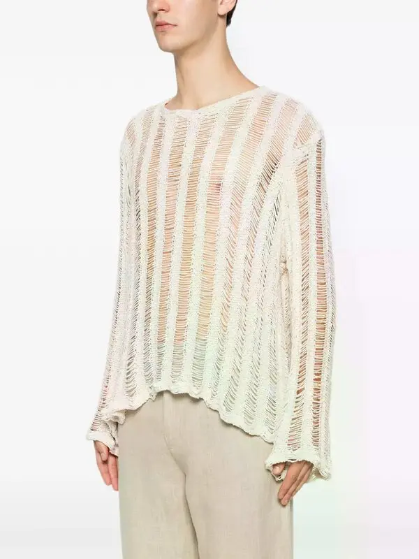 Séfr Aetas Ladder-knit Long-sleeve Sweater