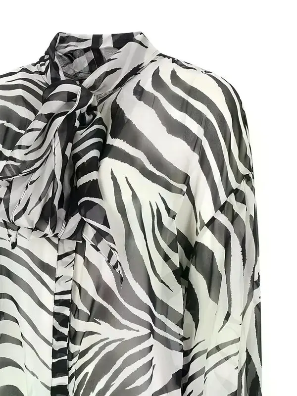 Max Mara Zebra-print Blouse