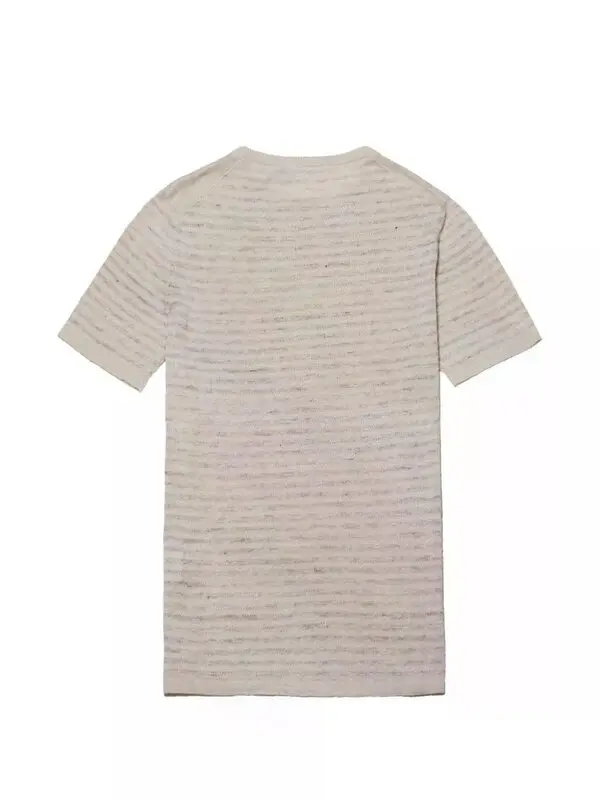 ROBERTO COLLINA Striped Short-sleeve T-shirt