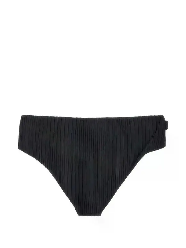 BOSS Pleated Monogram-detail Bikini Bottom