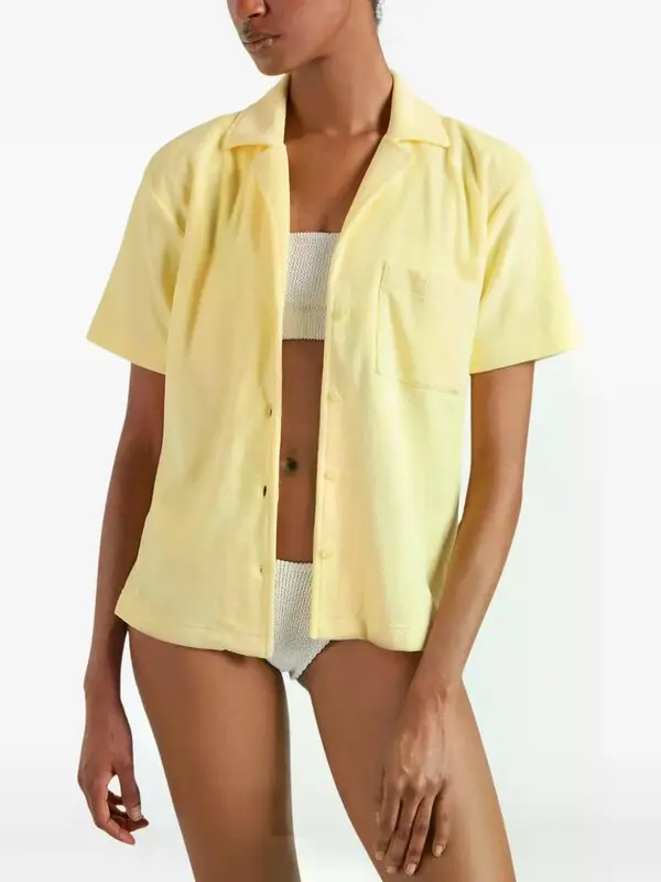Hunza G Towelling Shirt - Yellow