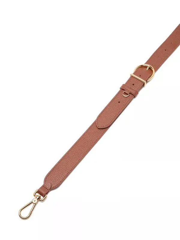 COCCINELLE Beth Adjustable Grained Leather Shoulder Strap