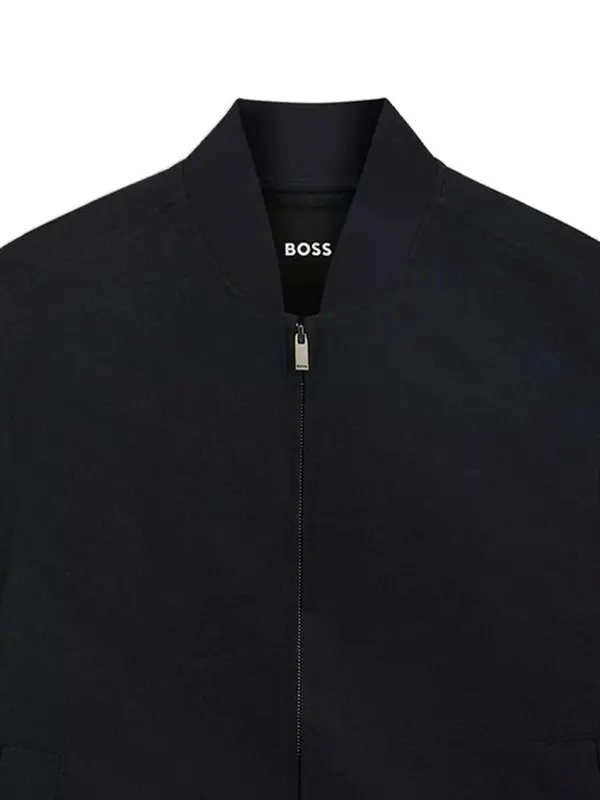 BOSS Zip-up Bomber Jacket - Blue