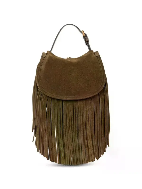 Etro Shoulder Bag With Fringe Detailing - Green