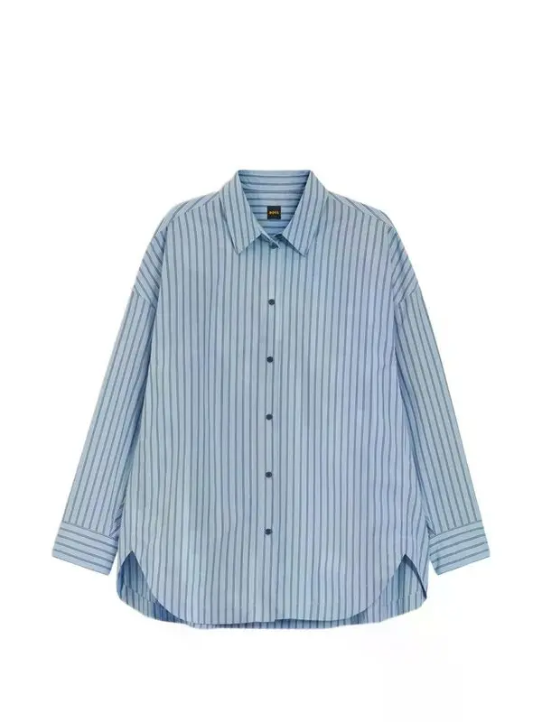 BOSS Bostatta Striped Oversized-fit Shirt