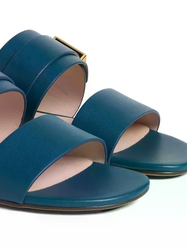 COCCINELLE C-me Lock Double-strap Sandals - Blue