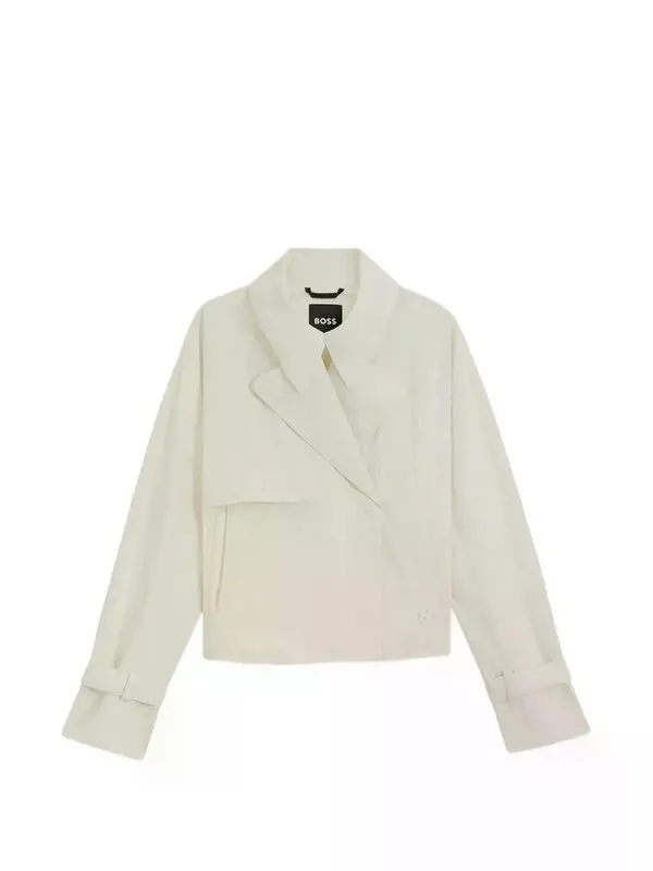 BOSS Double-breasted Gabardine Jacket