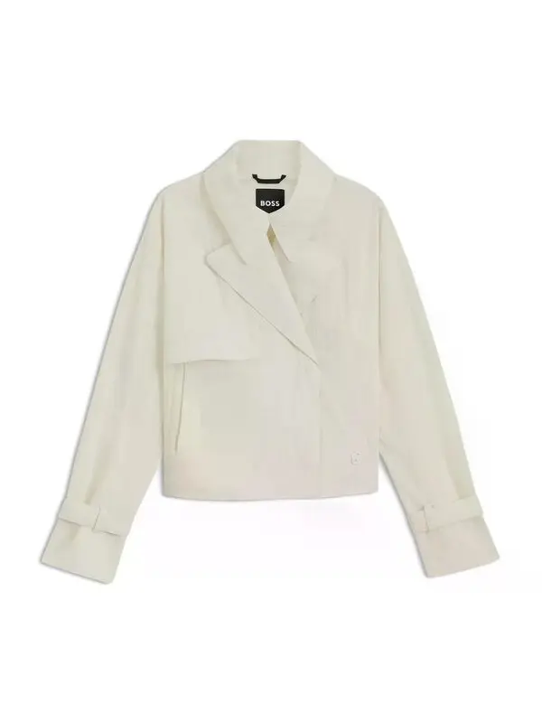 BOSS Double-breasted Gabardine Jacket