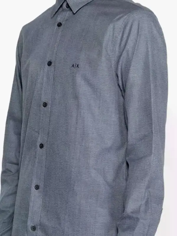 Armani Exchange Logo-embroidered Shirt