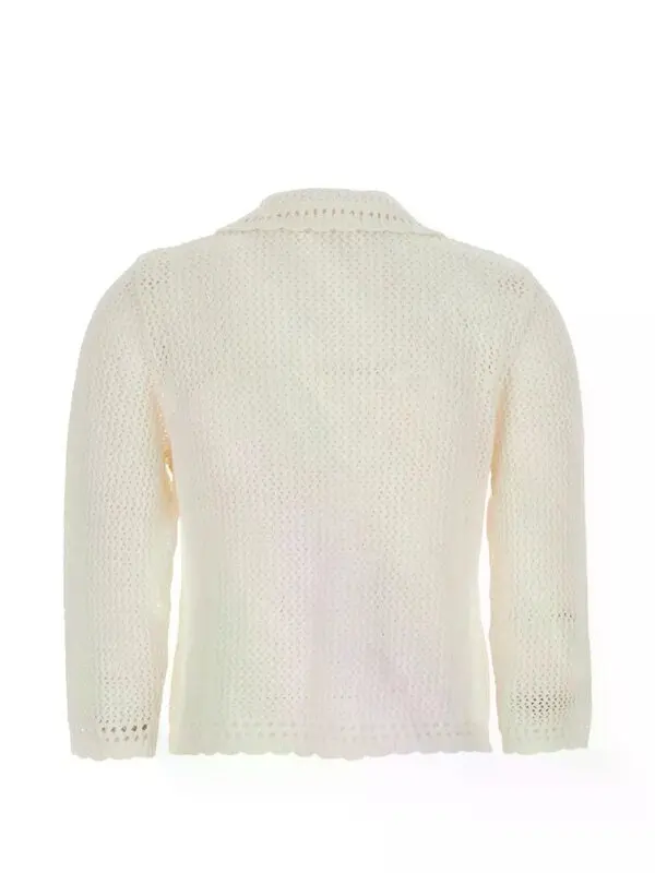 DUNST Open-knit Cardigan - Neutrals