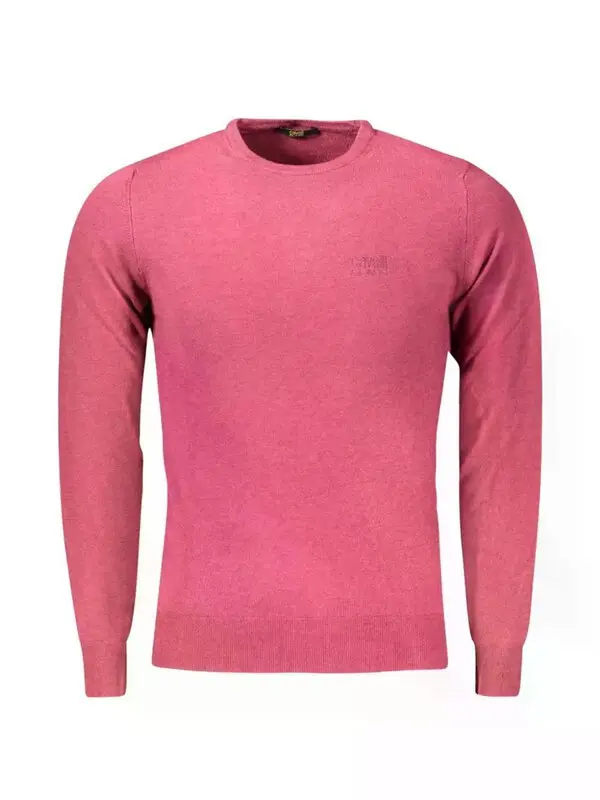 Roberto Cavalli Logo-embroidered Crew-neck Sweater - Red