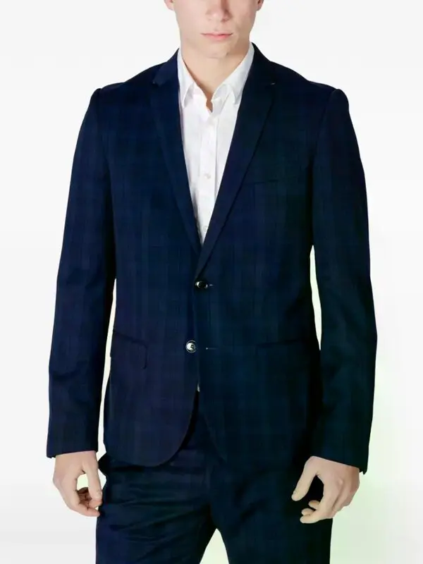 ANTONY MORATO Check-pattern Notched-lapel Blazer