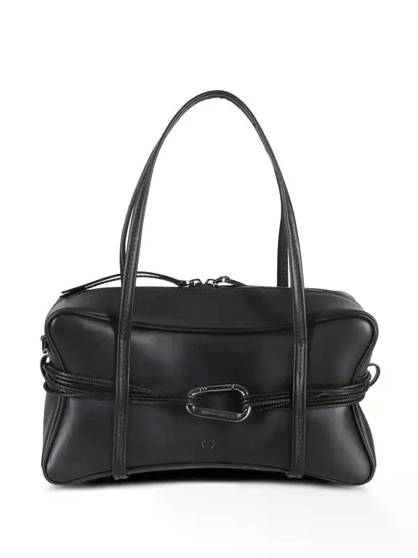 BIASIA Edwige 4ever Leather Shoulder Bag - Black