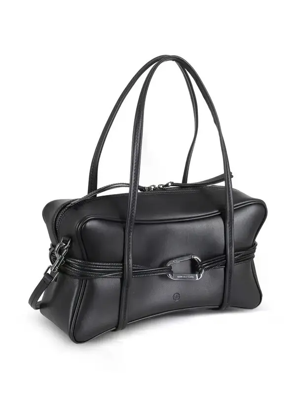 BIASIA Edwige 4ever Leather Shoulder Bag - Black