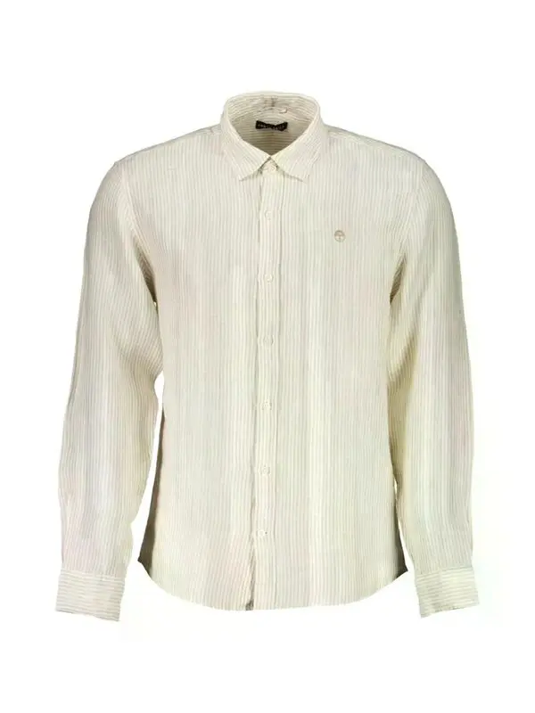 NORTH SAILS Striped Linen Shirt - Neutrals