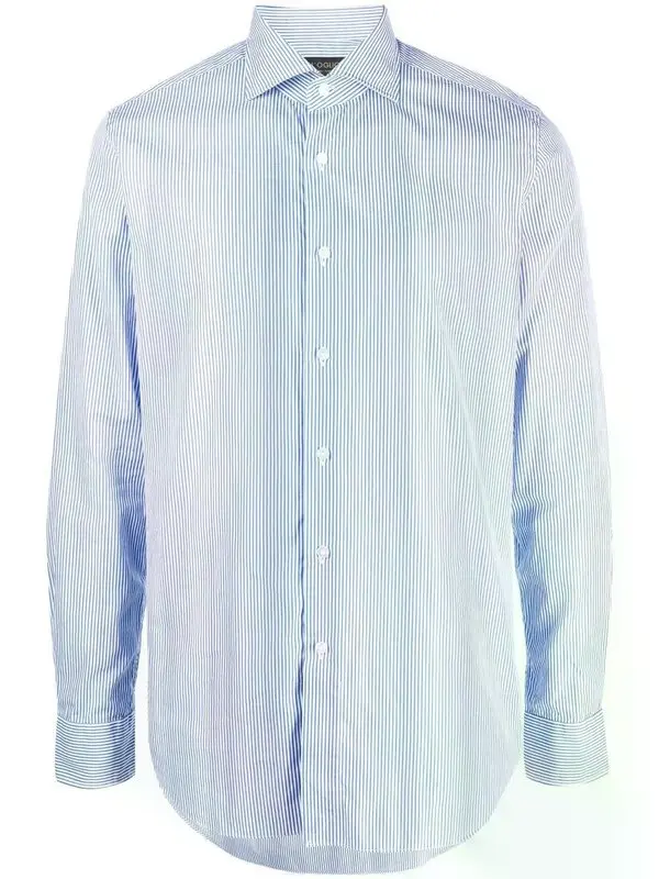 DELL'OGLIO Pinstripe Long-sleeved Shirt