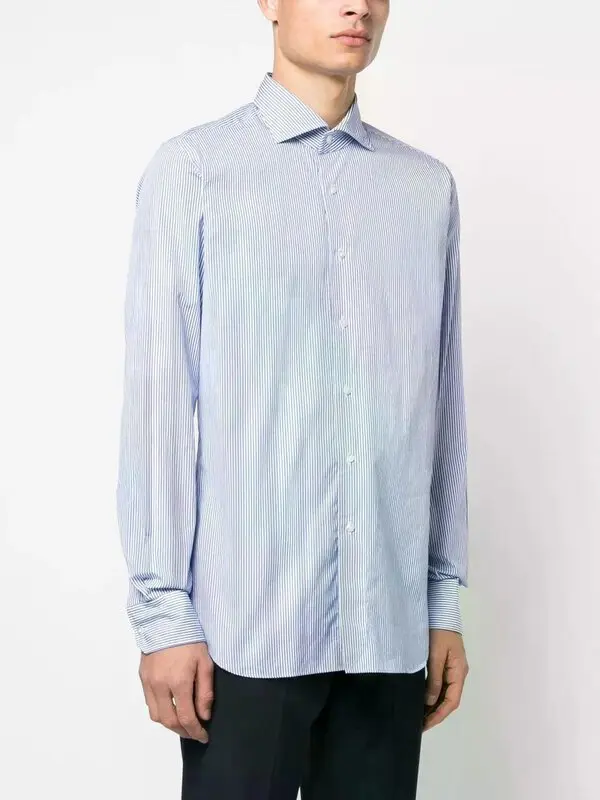 DELL'OGLIO Pinstripe Long-sleeved Shirt