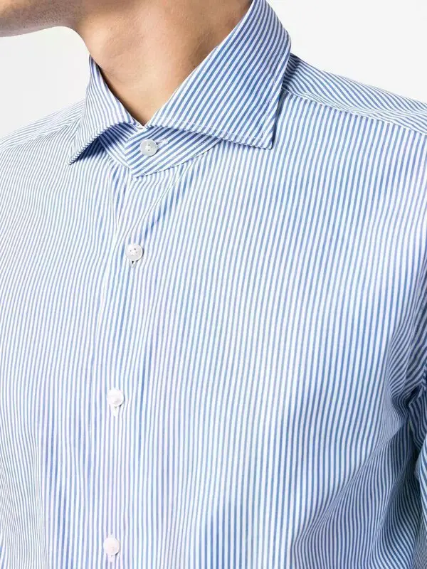 DELL'OGLIO Pinstripe Long-sleeved Shirt