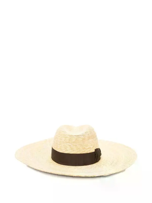 Borsalino Wide Brim Straw Hat