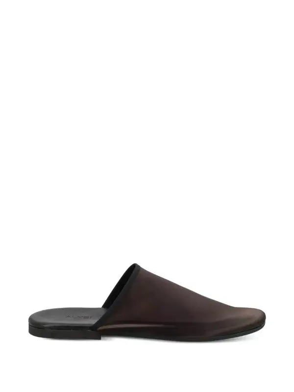 ALYSI Satin Finish Flat Mules