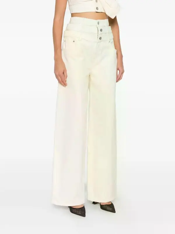 Viktor & Rolf Multi-layered Waistband Jeans - Neutrals