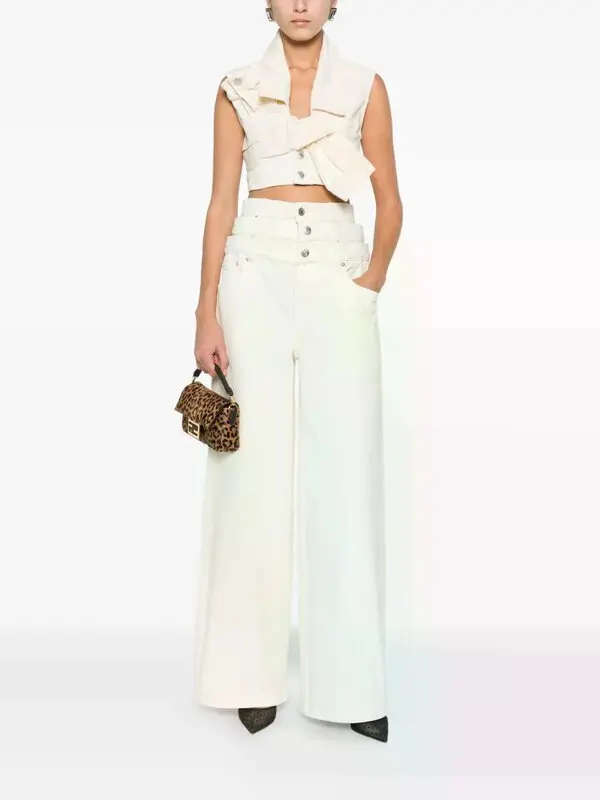 Viktor & Rolf Tie-detail Top - Neutrals