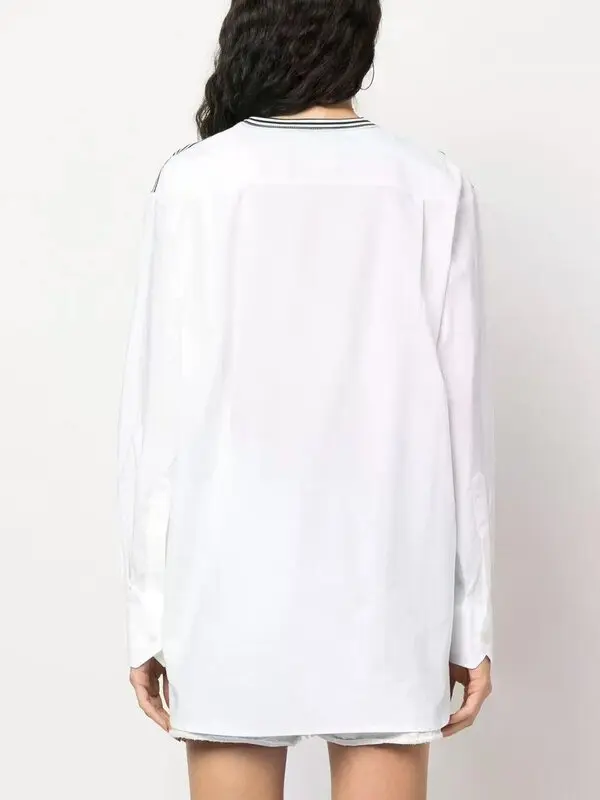 Plan C Striped Cotton-blend Sweatshirt