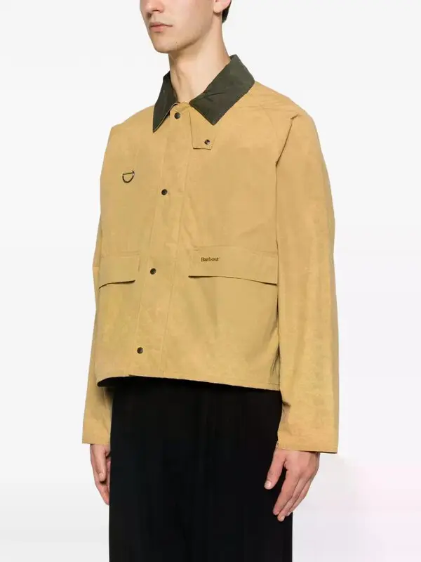 Barbour Spey Logo-print Jacket With Corduroy Collar