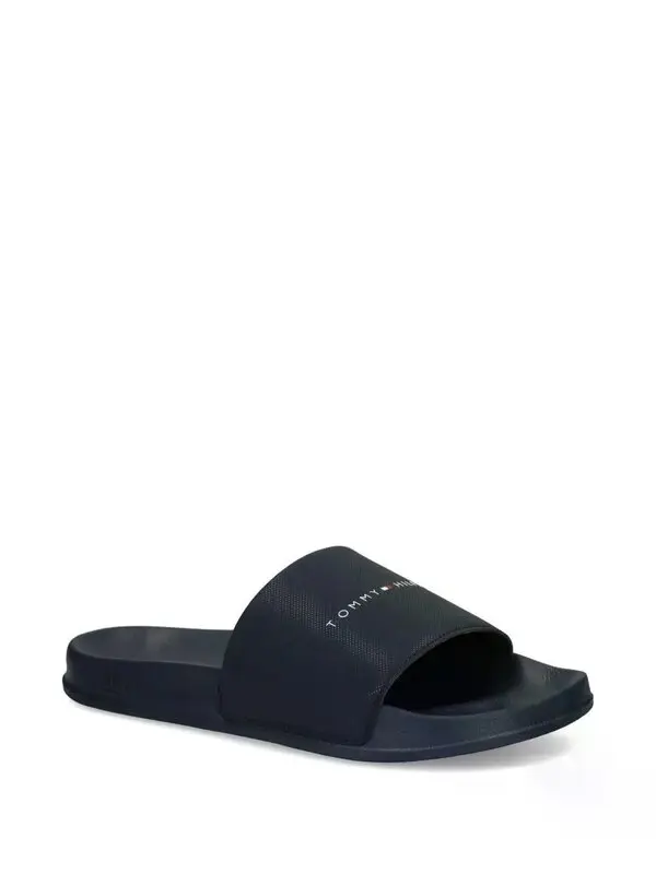 Tommy Hilfiger Logo Detail Textured Slides