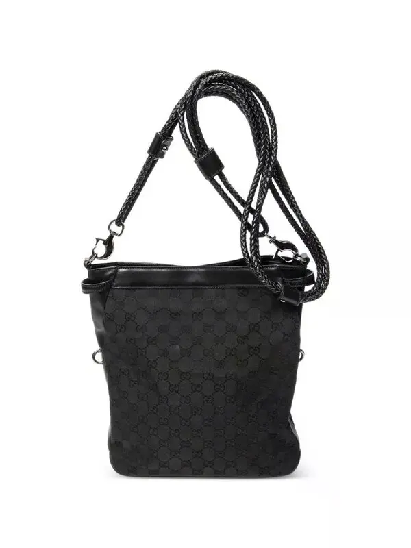 Gucci Gg Monogram Braided Shoulder Bag