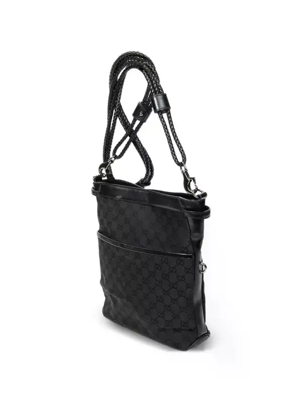 Gucci Gg Monogram Braided Shoulder Bag