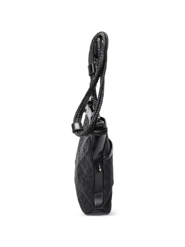 Gucci Gg Monogram Braided Shoulder Bag