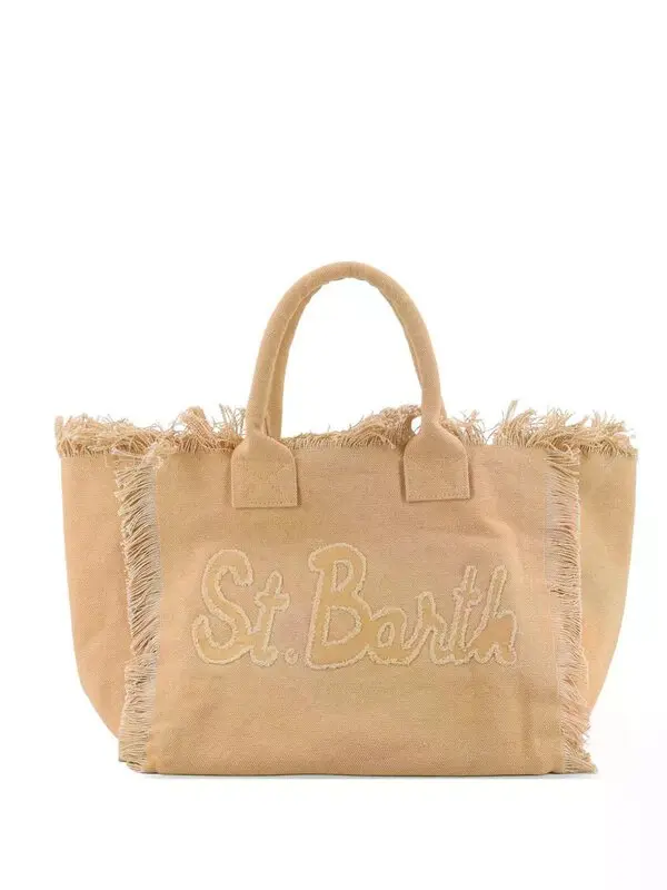 MC2 SAINT BARTH Canvas Vanity Tote Bag - Neutrals
