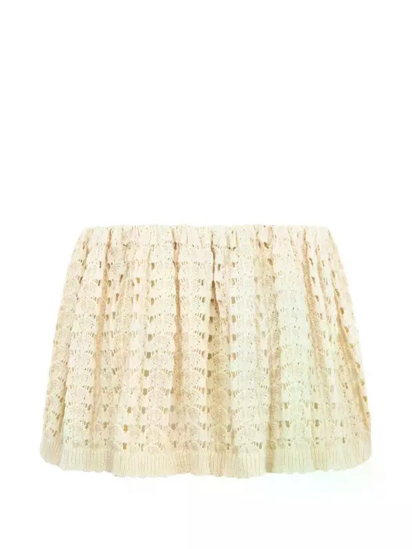 Miu Miu Crochet-knit Mini Skirt