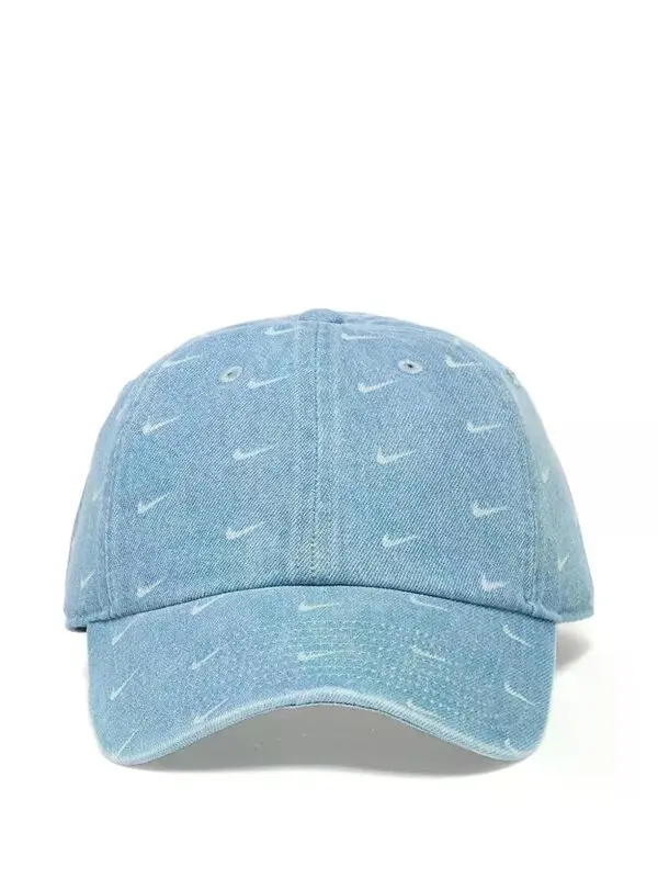 Nike Logo-print Denim Cap - Blue