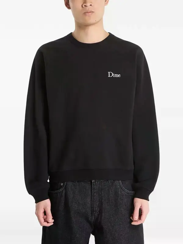 DIME Logo Embroidered Crewneck Sweatshirt