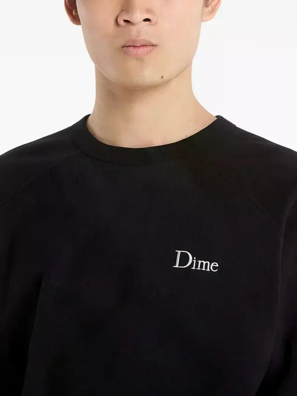 DIME Logo Embroidered Crewneck Sweatshirt