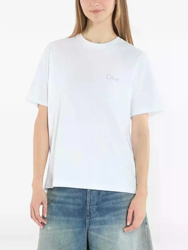 DIME Logo-detail T-shirt - White