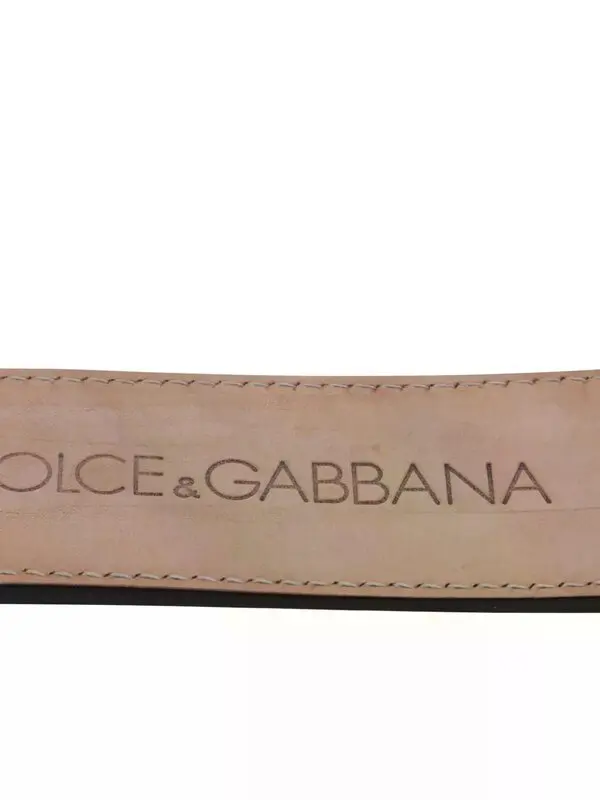 Dolce & Gabbana Buckle Leather Belt