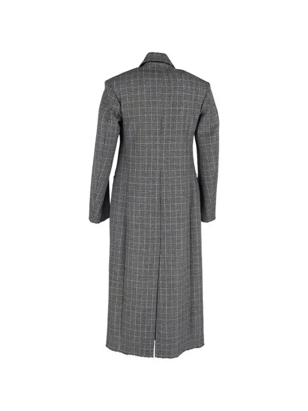 Balenciaga Check-patterned Double-breasted Coat