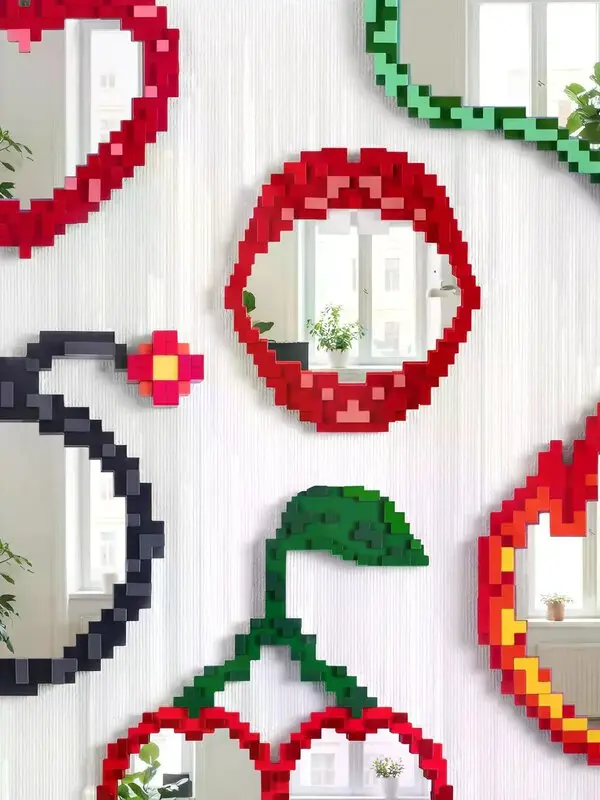 SELETTI Pixel Mirror Cherry Mirror