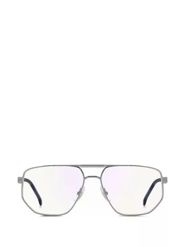 Carrera Eyewear Geometric Double-bridge Glasses - Silver