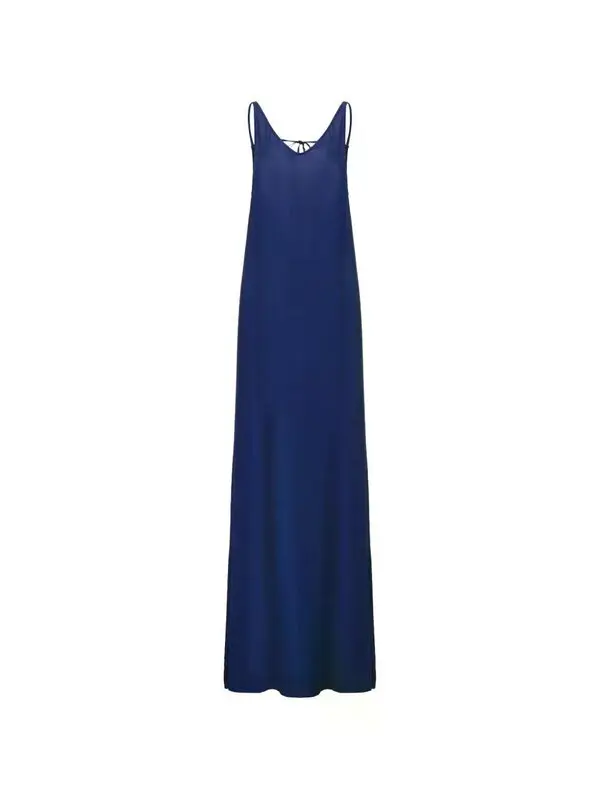 ILI NODE Jada Back-tie Maxi Dress - Blue