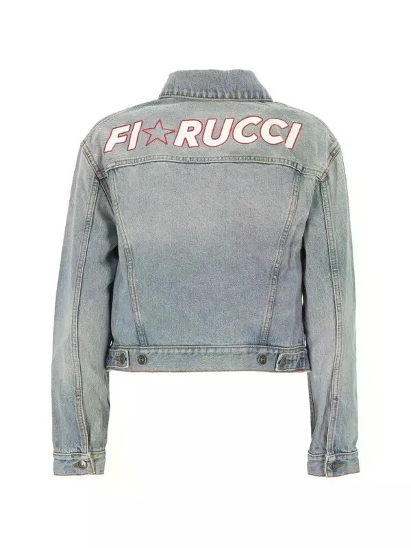 Fiorucci Logo Embroidered Denim Jacket